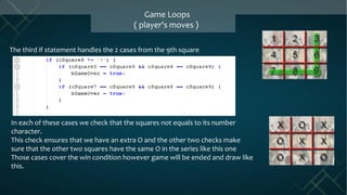 Tic tac toe c++ programing | PPT