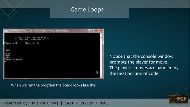Tic Tac Toe C Project Presentation Ppt Programming Languages Computing 4957