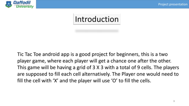 Tic Toc Game Presentation Ppt