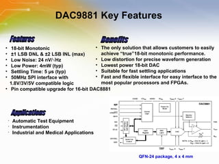 DAC9881 18-Bit Monotonic DAC | PPT | Digital Audio | Computer Software ...