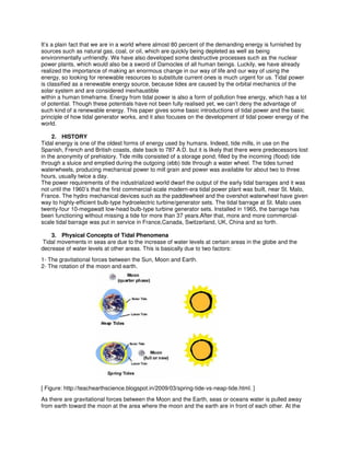 Tidal and wave energy | PDF