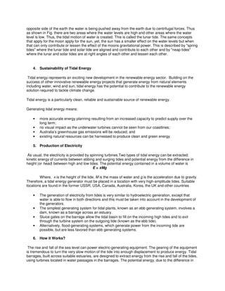 Tidal and wave energy | PDF