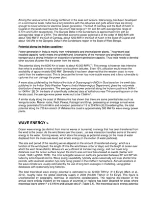 Tidal and wave energy | PDF