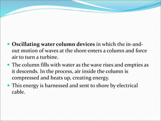 Introduction of Tidal and Wave energy principles | PPT