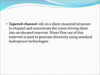 Introduction of Tidal and Wave energy principles | PPT