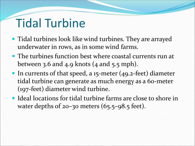 Introduction of Tidal and Wave energy principles | PPT | Geology | Science