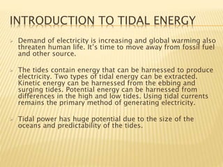 Tidal energy | PPTX