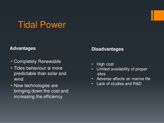 Pros of tidal energy - nepalWas
