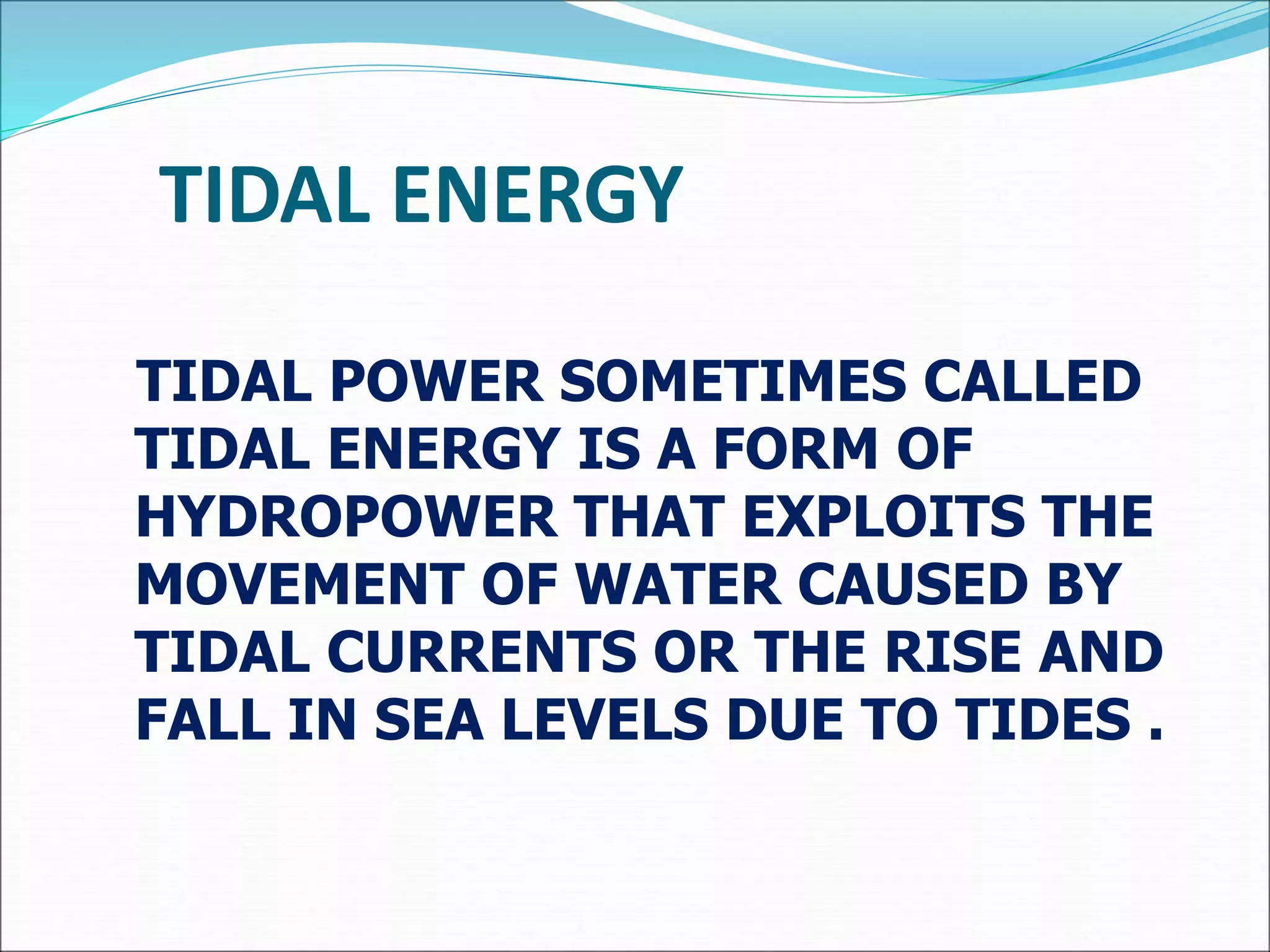 Tidal energy | PPT