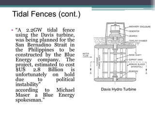 Tidal Energy (Non Conventional Energy Source) | PPT
