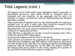 Tidal Energy (Non Conventional Energy Source) | PPT