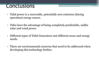 Tidal Energy (Non Conventional Energy Source) | PPT