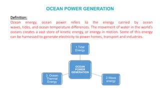 Ocean Power Generation | PPTX