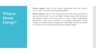 Tidal Renewable energy power source pptx | PPTX