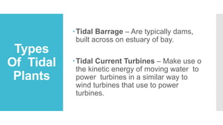 Tidal Energy | PPTX