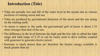 Tidal energy conversion | PPTX