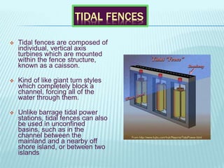 Power Production from Tidal energy | PPTX