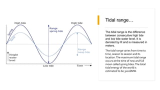 Construction and working of Tidal power plant | PPTX
