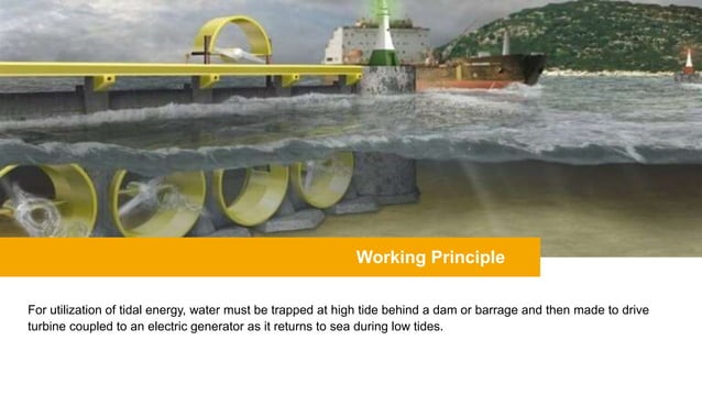 Construction and working of Tidal power plant | PPTX | Geology | Science
