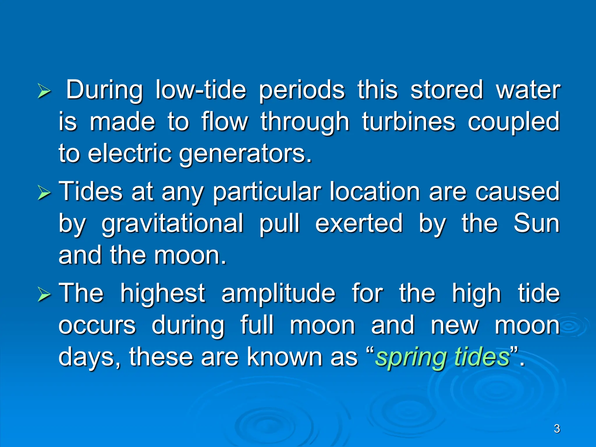 Tidal Power Development - Modes of operation | PPT