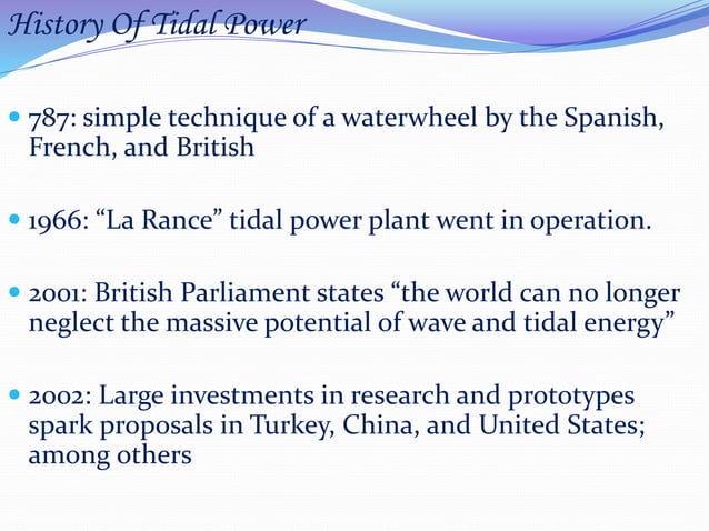 Tidal power generation | PPTX