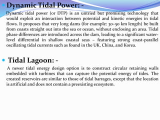 Tidal power generation | PPTX