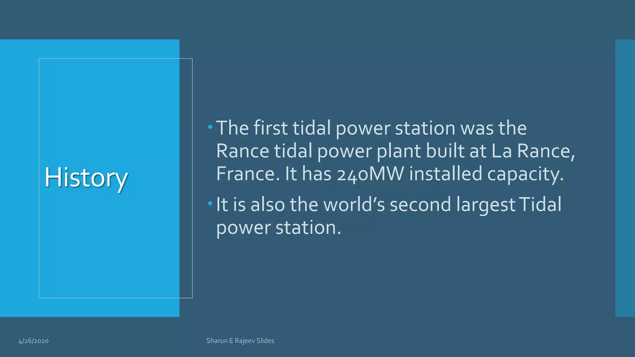 Tidal power plant | PPTX