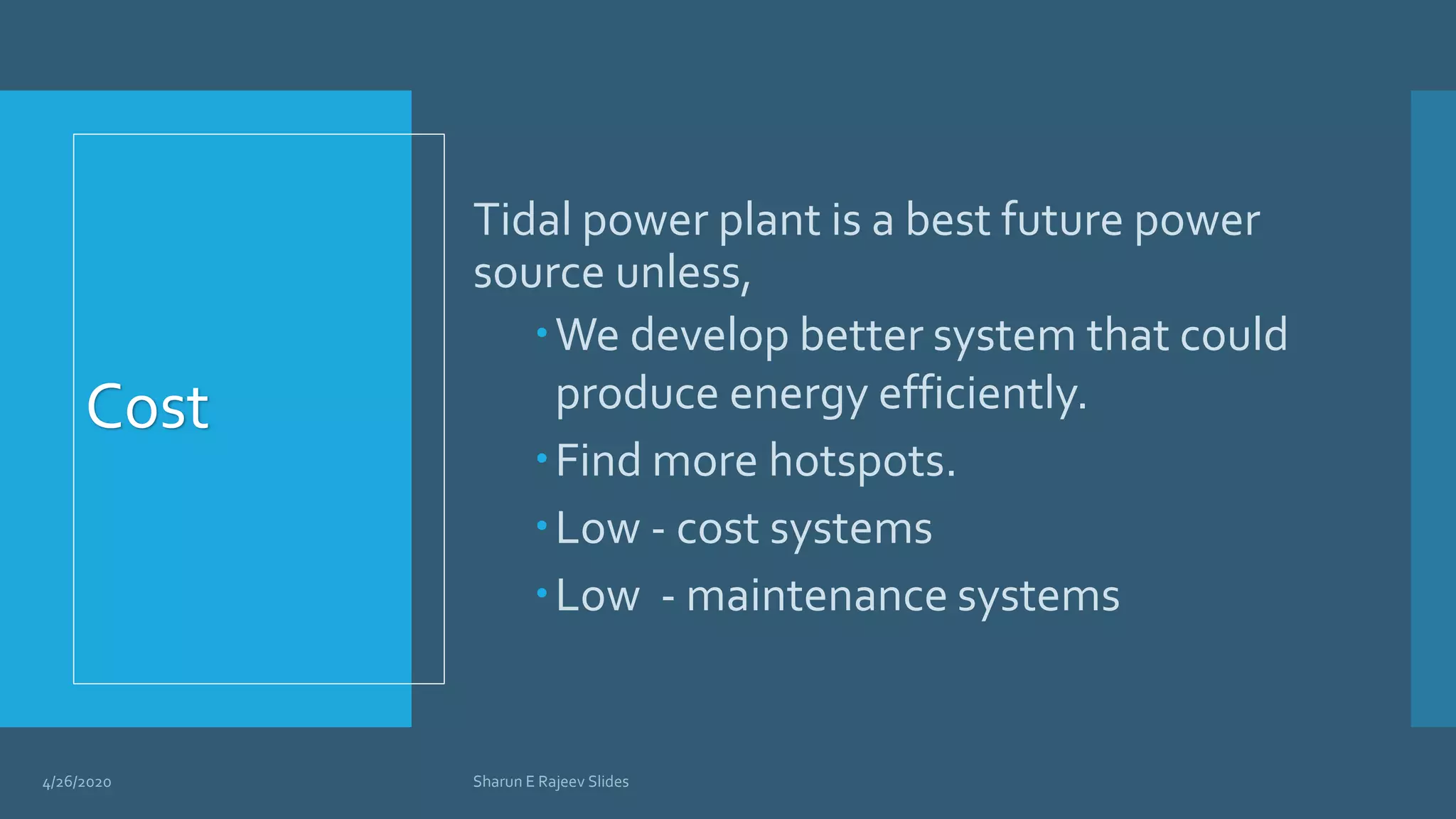 Tidal power plant | PPTX