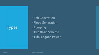 Tidal power plant | PPTX