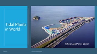 Tidal power plant | PPTX