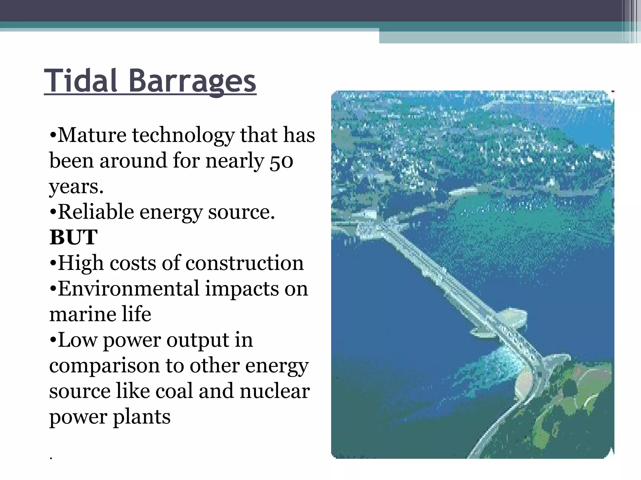 Tidal power plants | PPT | Geology | Science