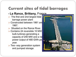 Tidal power Plant | PPTX