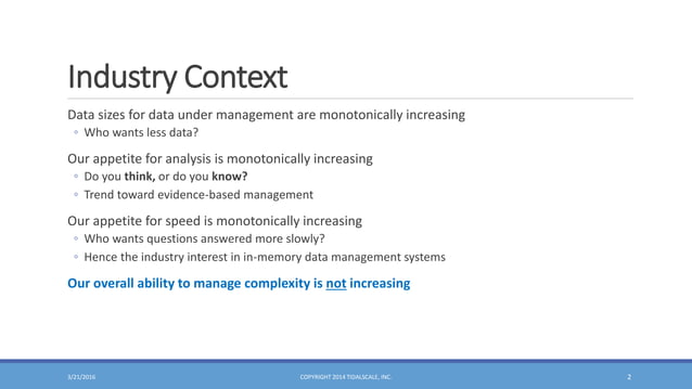 TidalScale Overview | PPT | Free Download