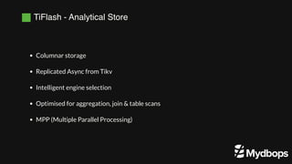 TiDB in a Nutshell - Power of Open-Source Distributed SQL Database - Mydbops | PDF
