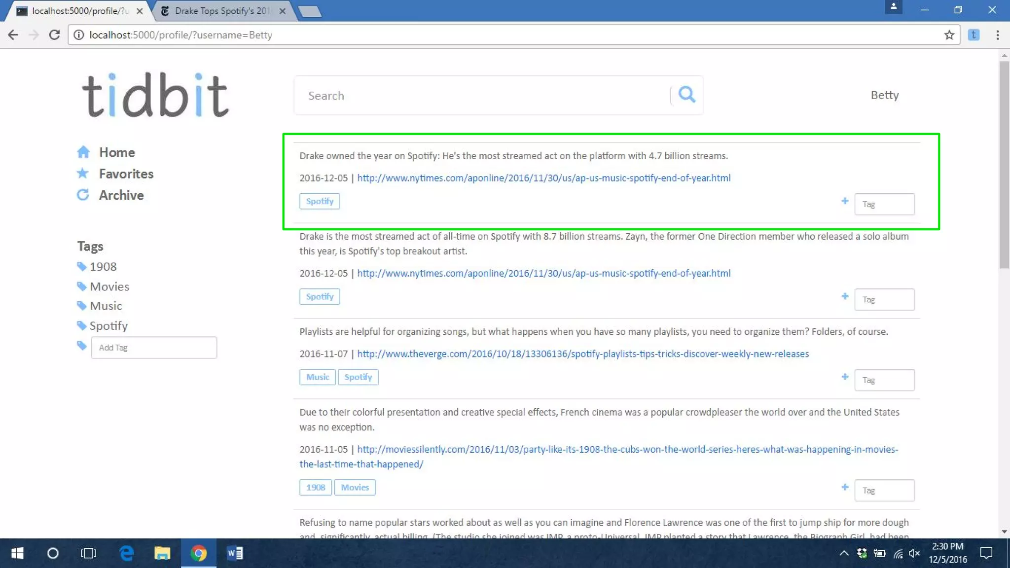 Tidbit - Final Presentation | PPT