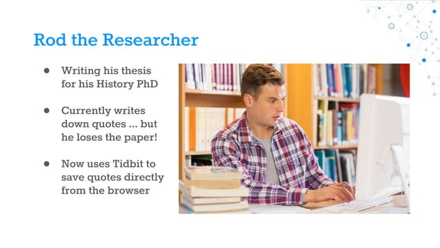 Tidbit Personas and MVP Presentation | PDF | Browsers | Computer Software and Applications