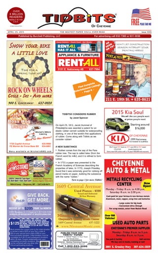 Tidbits 1020 April 29 2015 | PDF | Arts and Crafts | Hobbies & Interests