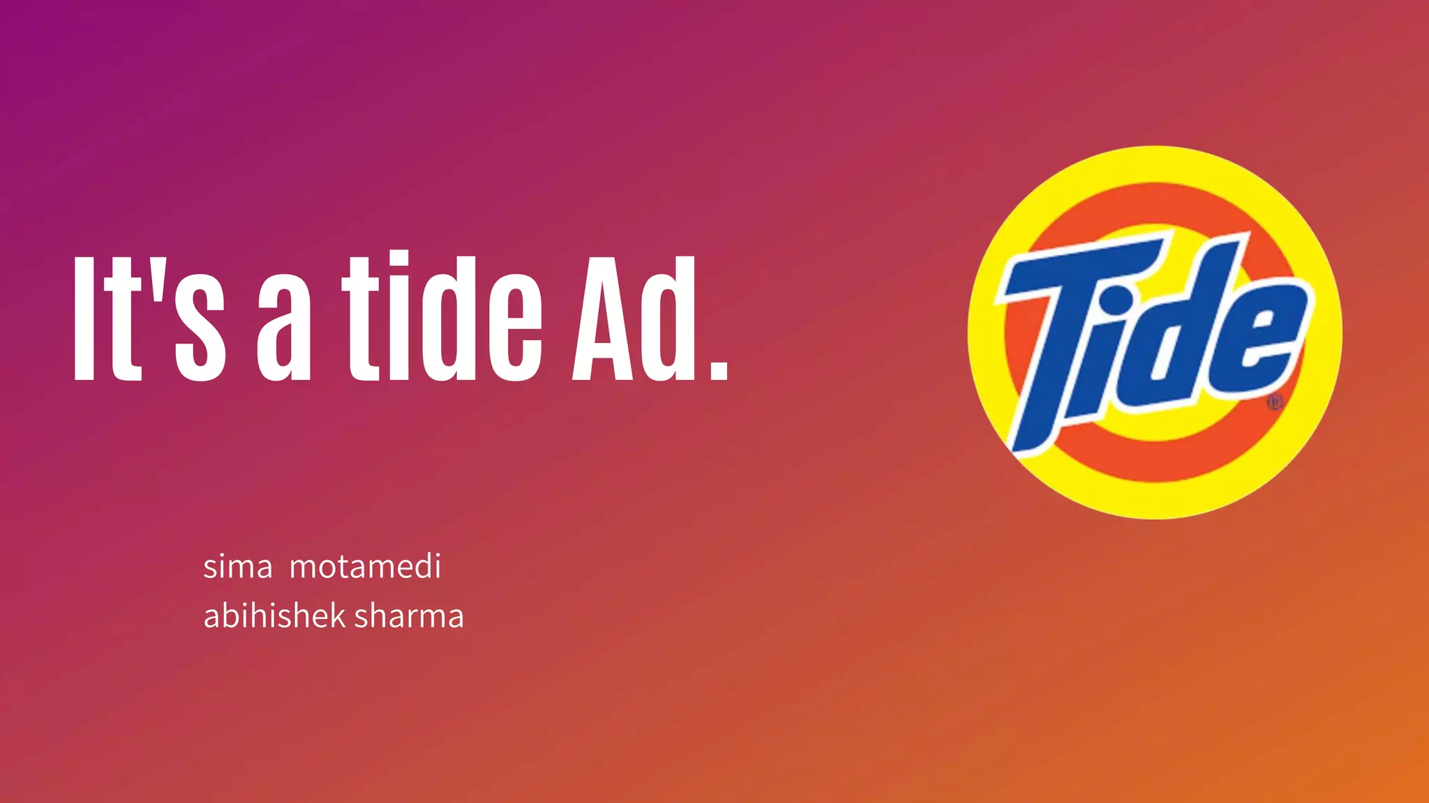 Tide Ad super bowl | PPTX