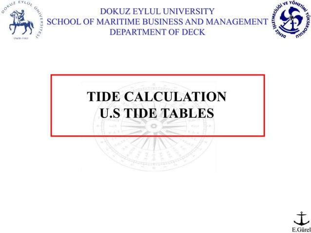 Tide calculation u.s | PPT