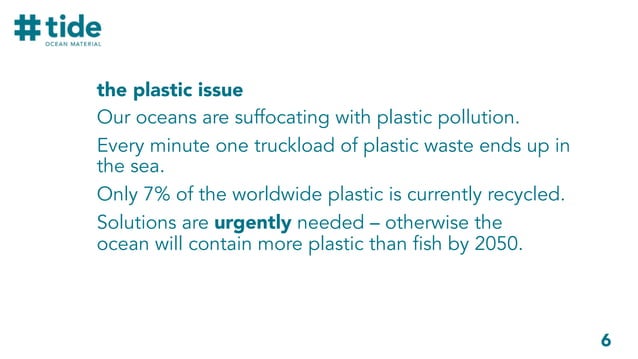 #tide ocean material - upcycling ocean plastic to valuable products ...