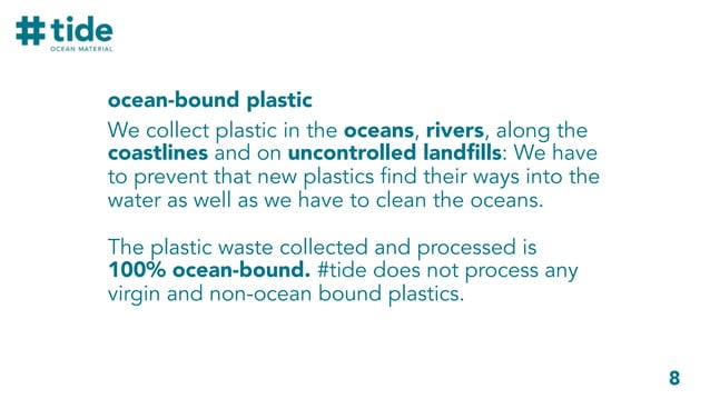 #tide ocean material - upcycling ocean plastic to valuable products ...