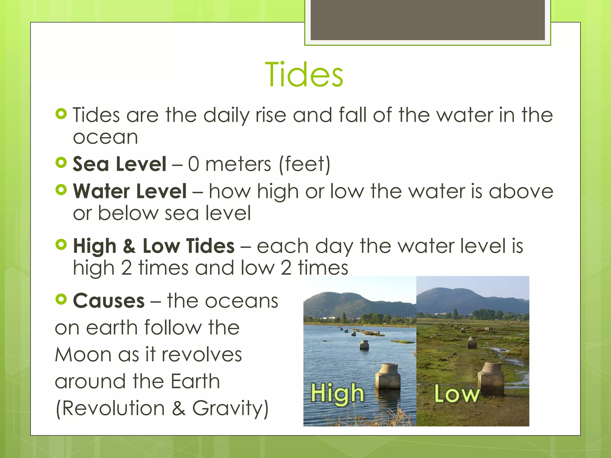 Tides | PPT | Geography | Science