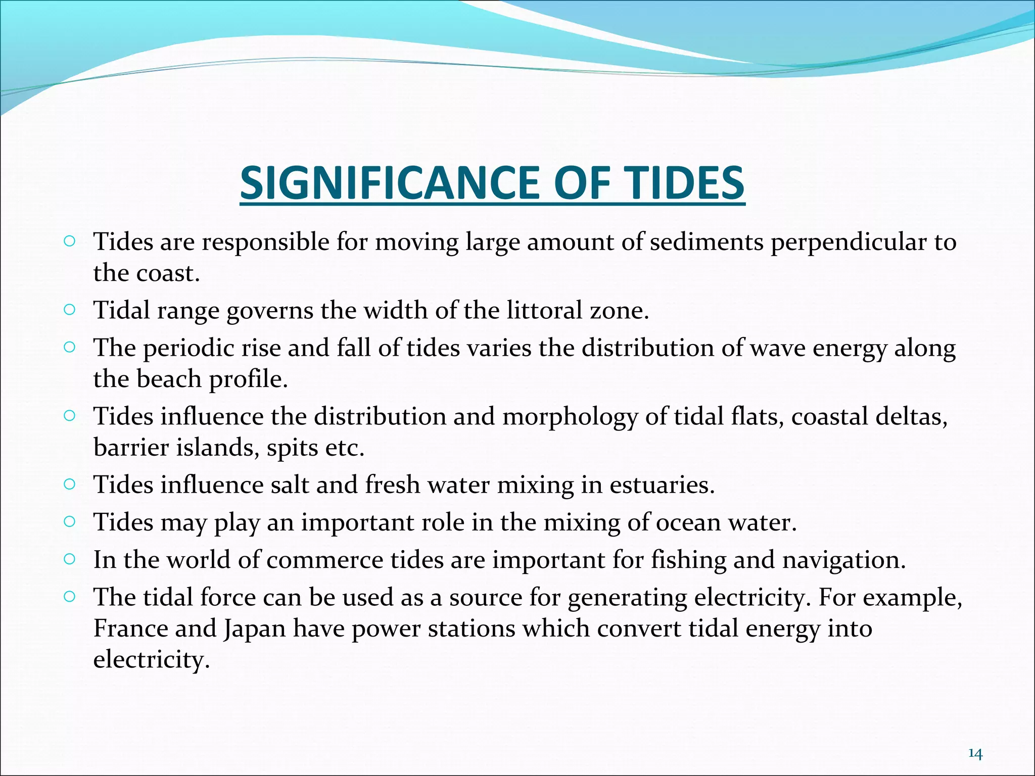 Tides and its significance | PPT