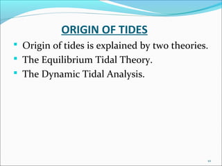 Tides and its significance | PPT