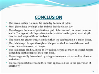 Tides and its significance | PPT