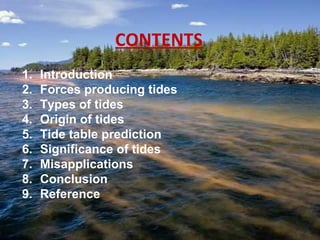 Tides and its significance | PPT