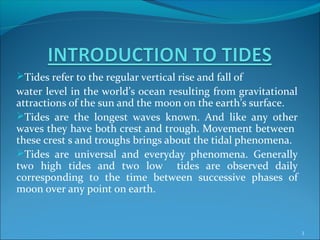 Tides and its significance | PPT