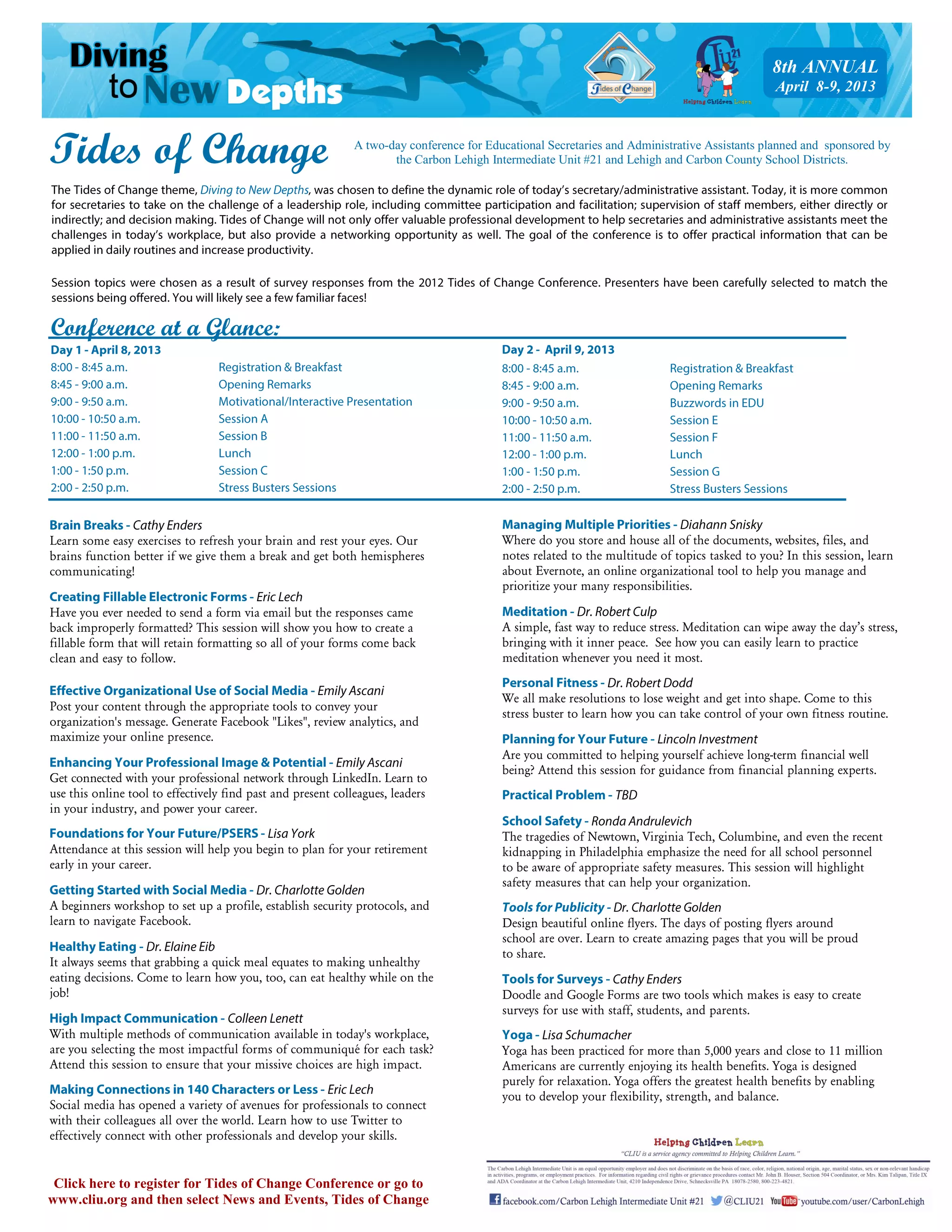 Tides of Change 2013 | PDF