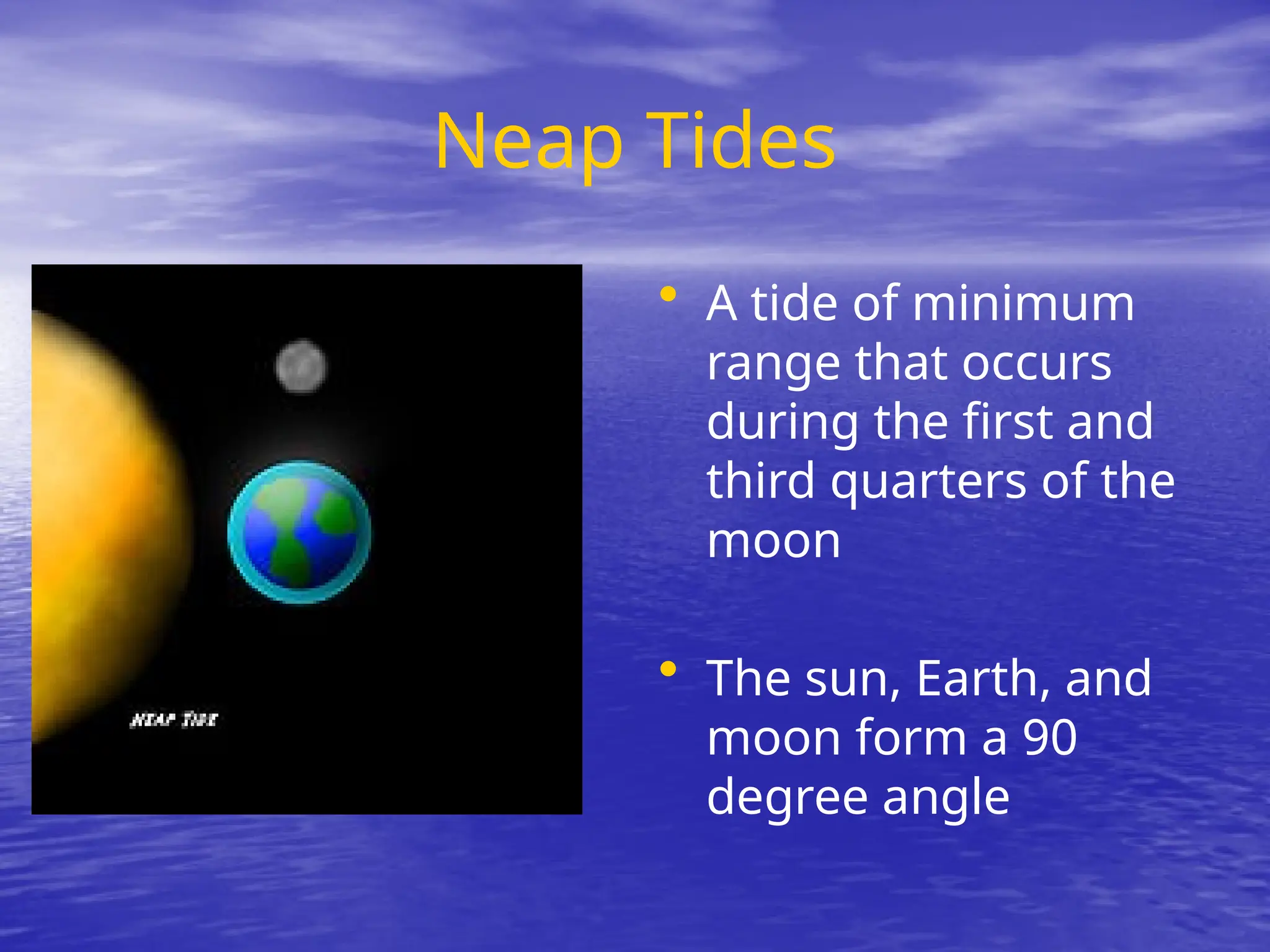 Tides PPT about Tides,spring tides,neap tides etc | PPTX