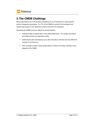 Tideway Foundation 7.2 Cmdb Population | PDF